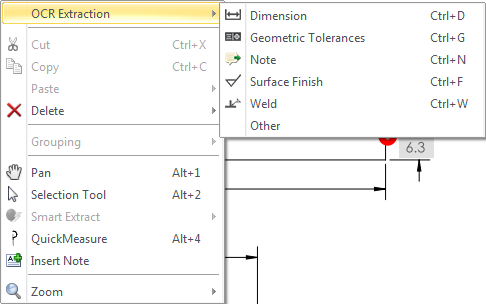 Extracting Dimensions from the Drawing